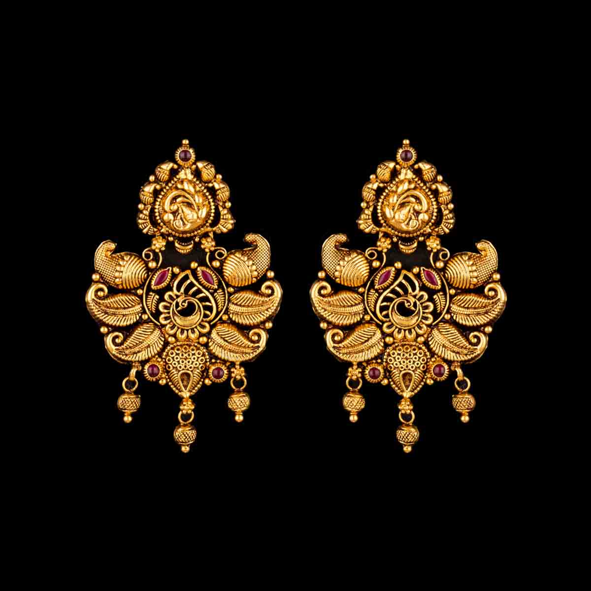 Buy ANTIQUE MANGO DESIGN STUD | KJS Jewellers